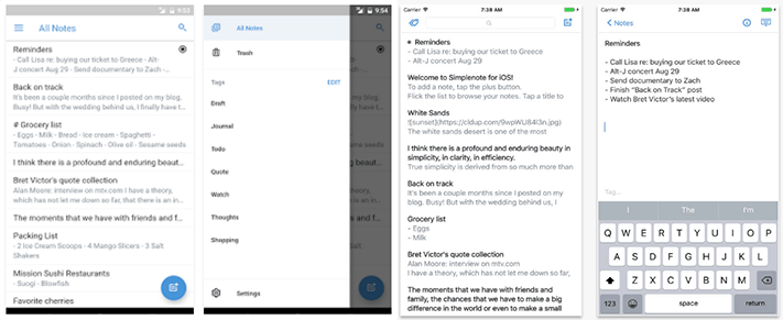 Simplenote Notes To Text Screennet